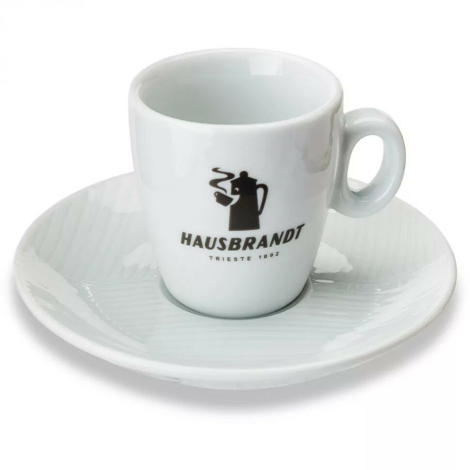 Чашка с блюдцем эспрессо Hausbrandt, 70мл уценка