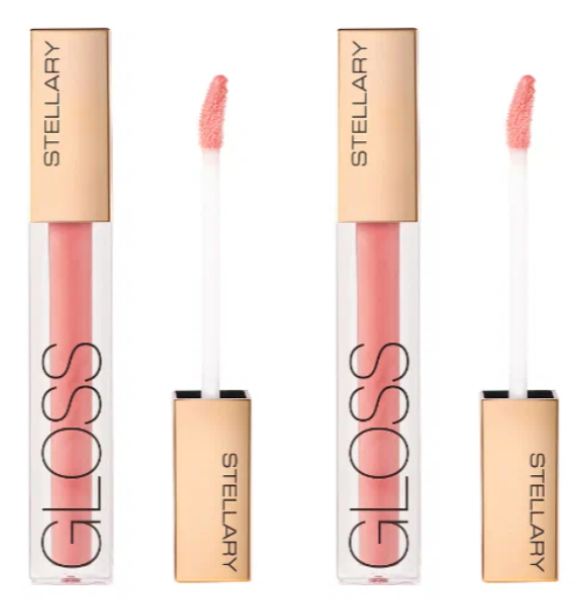 Блеск для губ Stellary lip gloss Sexy gloss, тон 09 Peach Glow, 4 мл, 2 шт