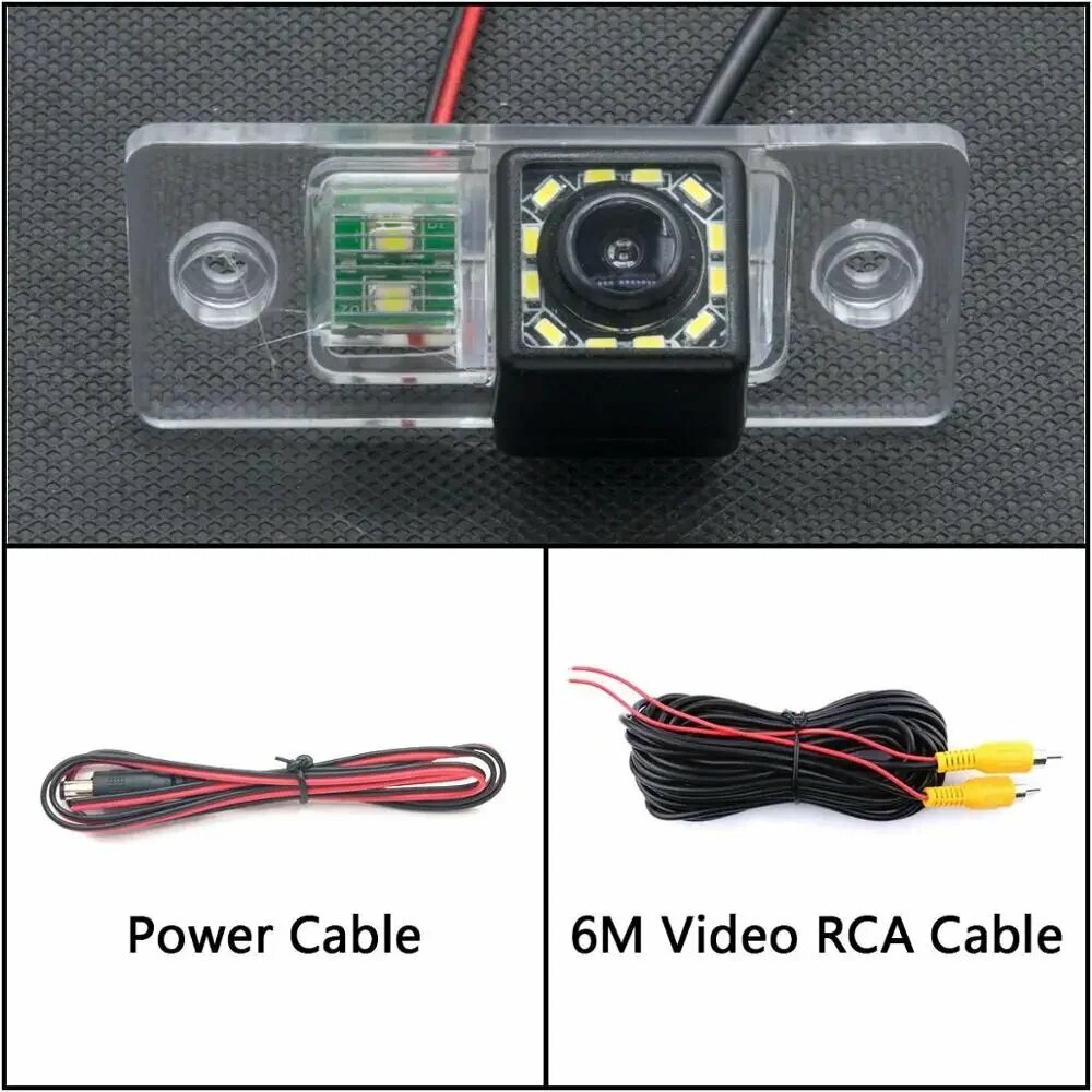 Камера заднего вида, 12 светодиодов светильник для автомобилей Volkswagen, VW Jetta, Bora, Polo, Golf MK4, A4, MK5, A5, Golf 4, 5