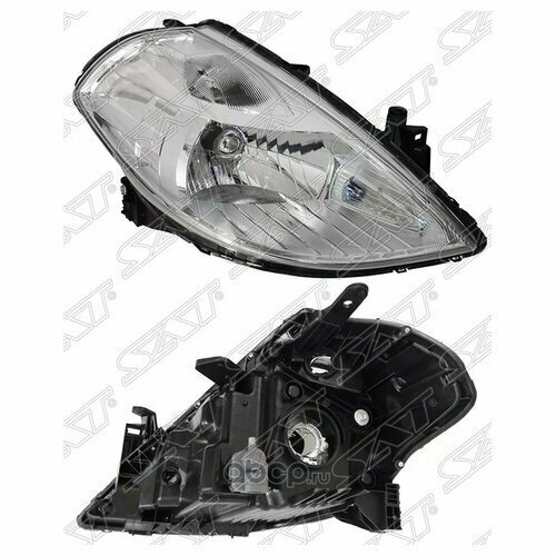 Фара SAT ST21511C4R, для Nissan Tiida, галоген/светодиод, передняя, правая