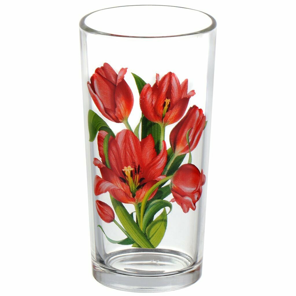 Набор стаканов декостек Тюльпан 146-Д, стекло, без ручек, 230мл, 6шт