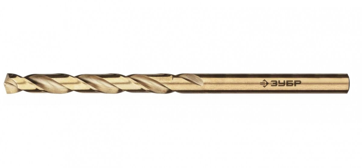 Сверло по металлу 4,2 мм, Р6М5К5, класс А, Кобальт Зубр 29626-4.2