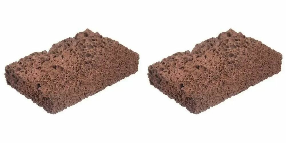 Your beauty Пемза Прямоугольная крупнозернистая коричневая, 6 х 10 х 2см, 2 шт