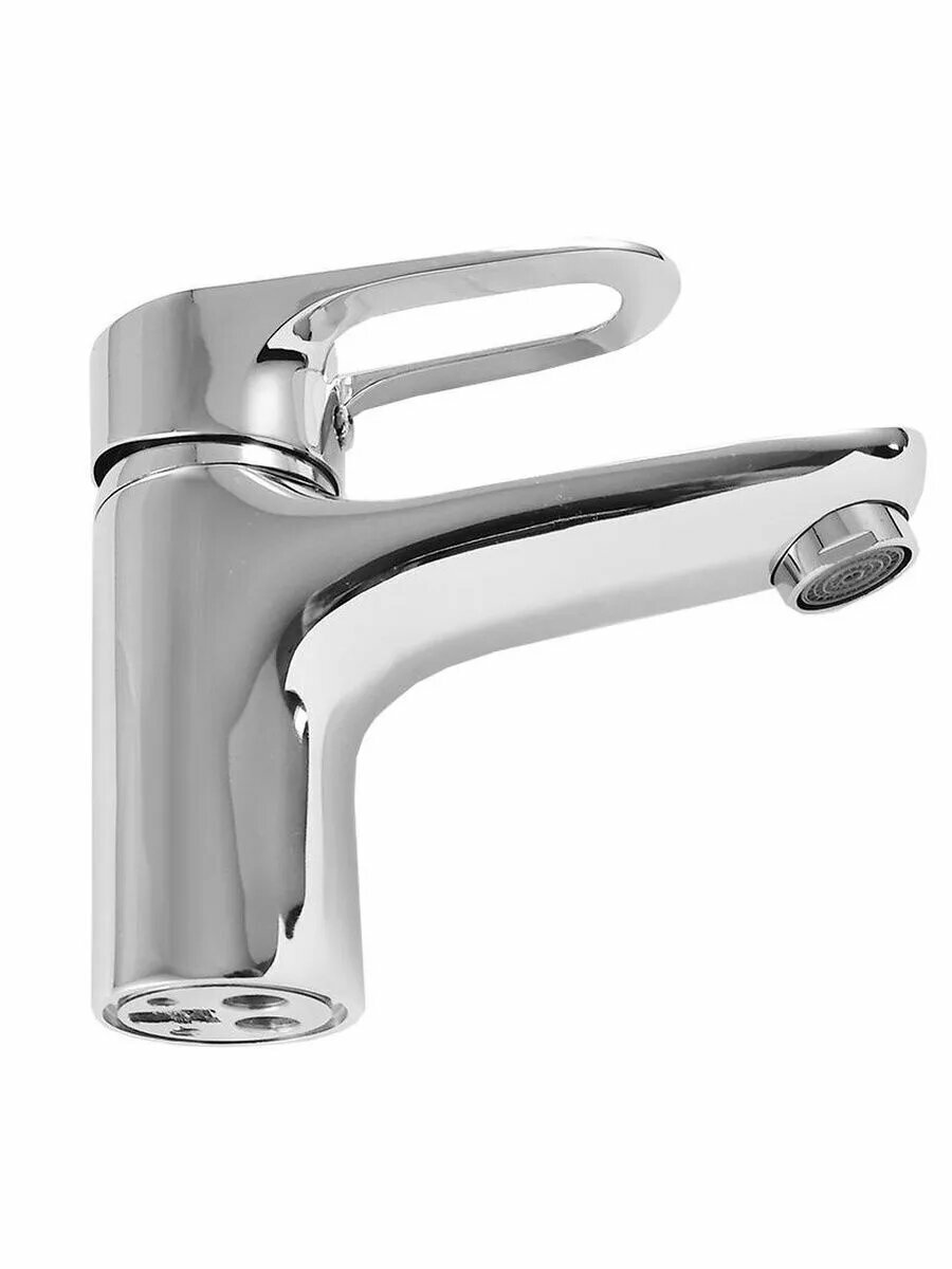 Смеситель Frap F10702-B, для раковины, серый, глянцевый, хром