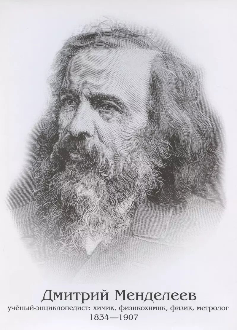 Плакат "Дмитрий Менделеев"