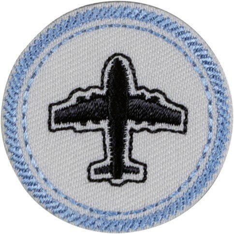 HKM 42720 Термоаппликация "Самолет", 4.1 х 4.1 см