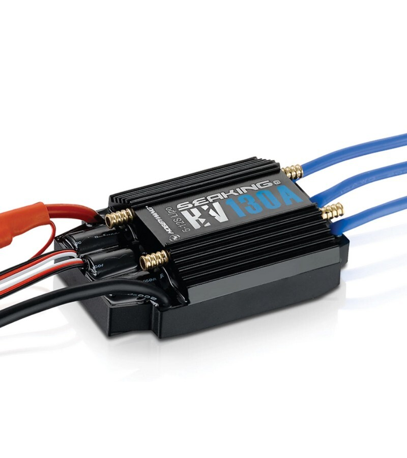 Бесколлекторный регулятор Hobbywing Seaking-130A-HV-V3 (130A-720A, Boat) влагозащищённый