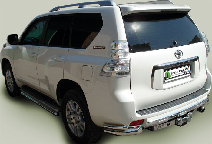 Фаркоп для TOYOTA L.C. PRADO (J120/J150) (2002-) / LEXUS GX (460/470)(C нерж пластиной) с электрикой (Smart) и сертифкатом в комплекте арт.(T113-F(N))