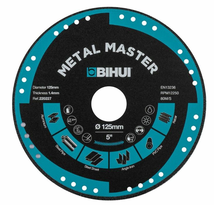 Алмазный диск по металлу BIHUI DSBC125, 125х1,4х22,2 мм