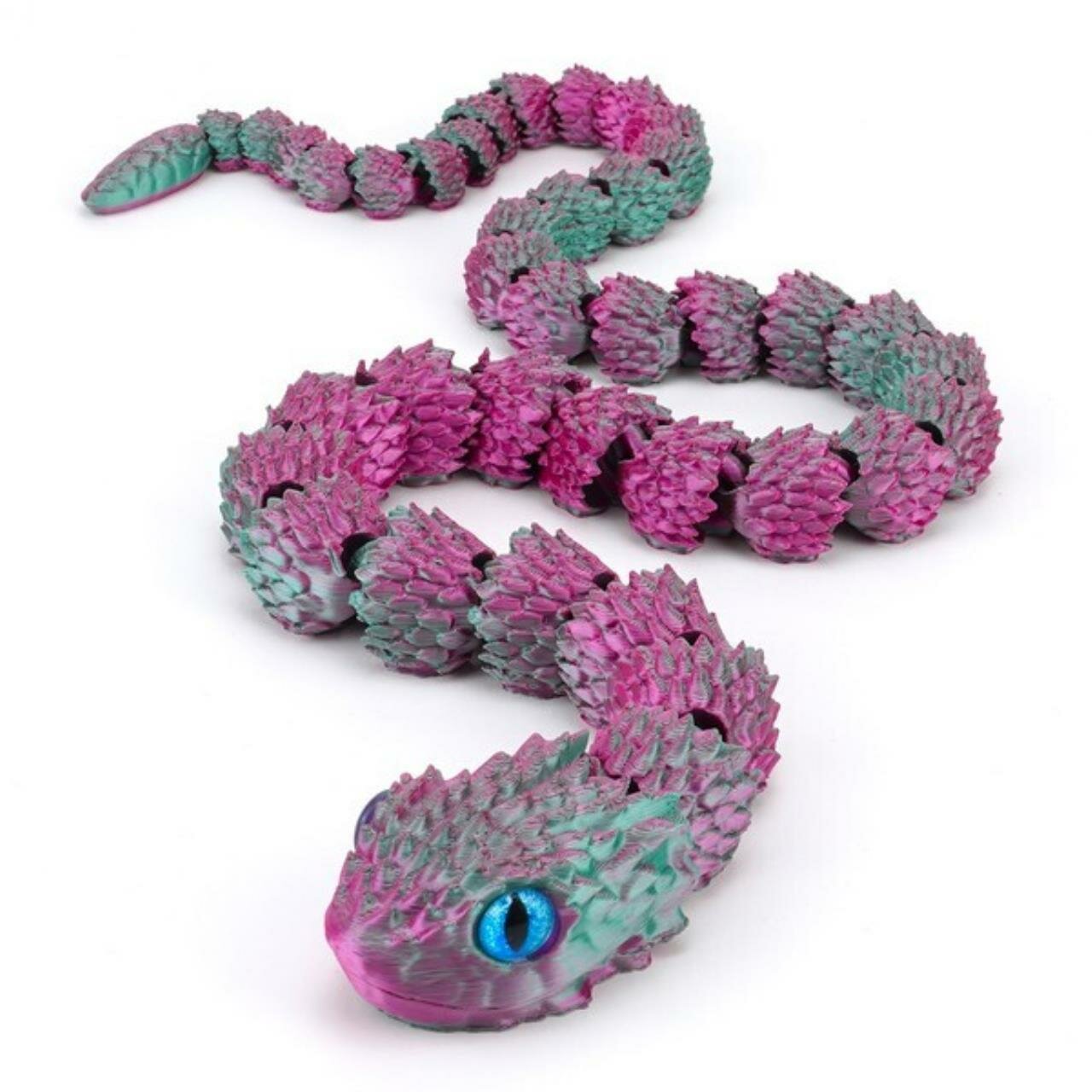 3D фигурка подвижная "Африканская Гадюка" цвета в асс. в к 20x10x10 см