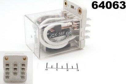 Реле =12V 40A/220V JQX-38F