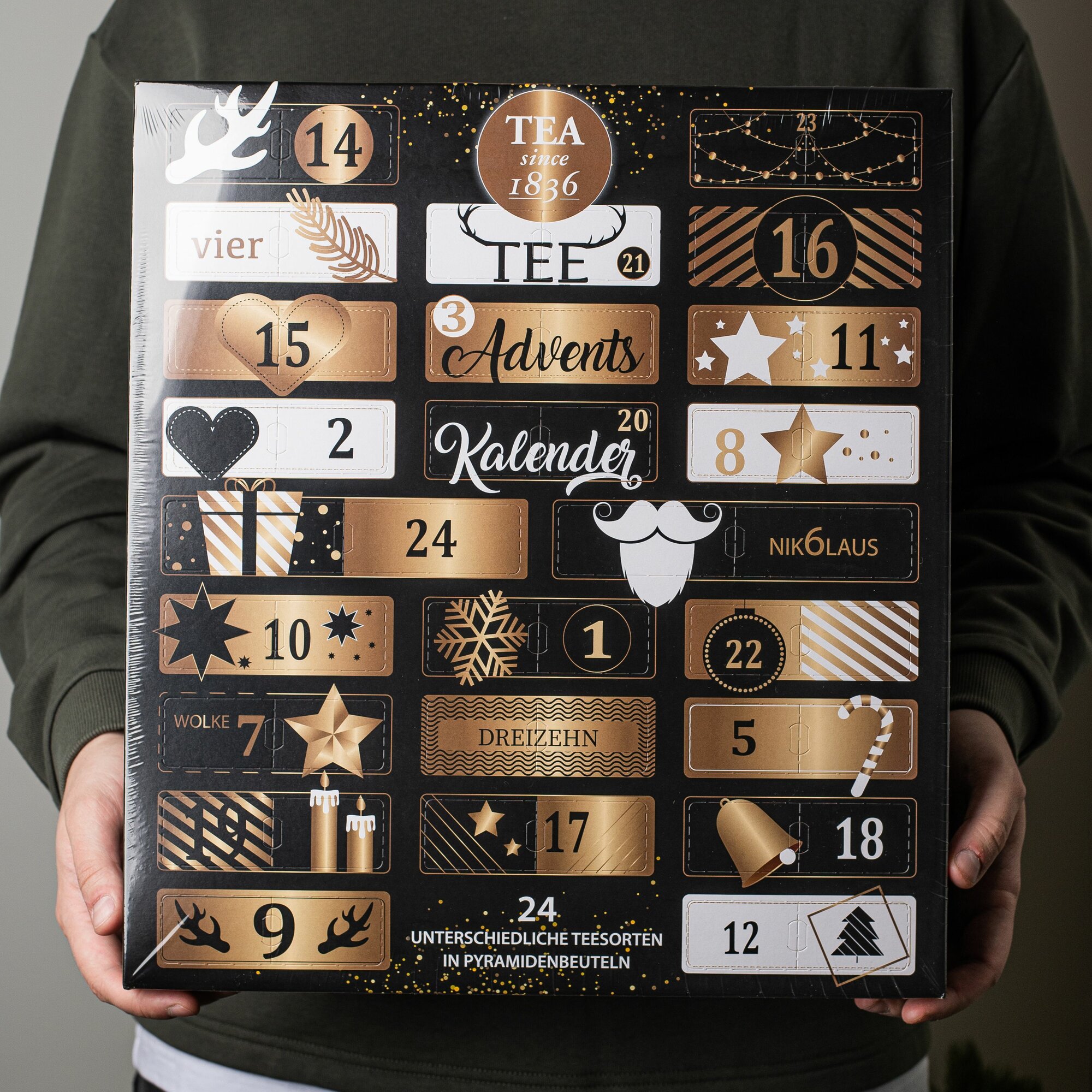 XL Чайный Адвент- календарь Goldene Weihnachten