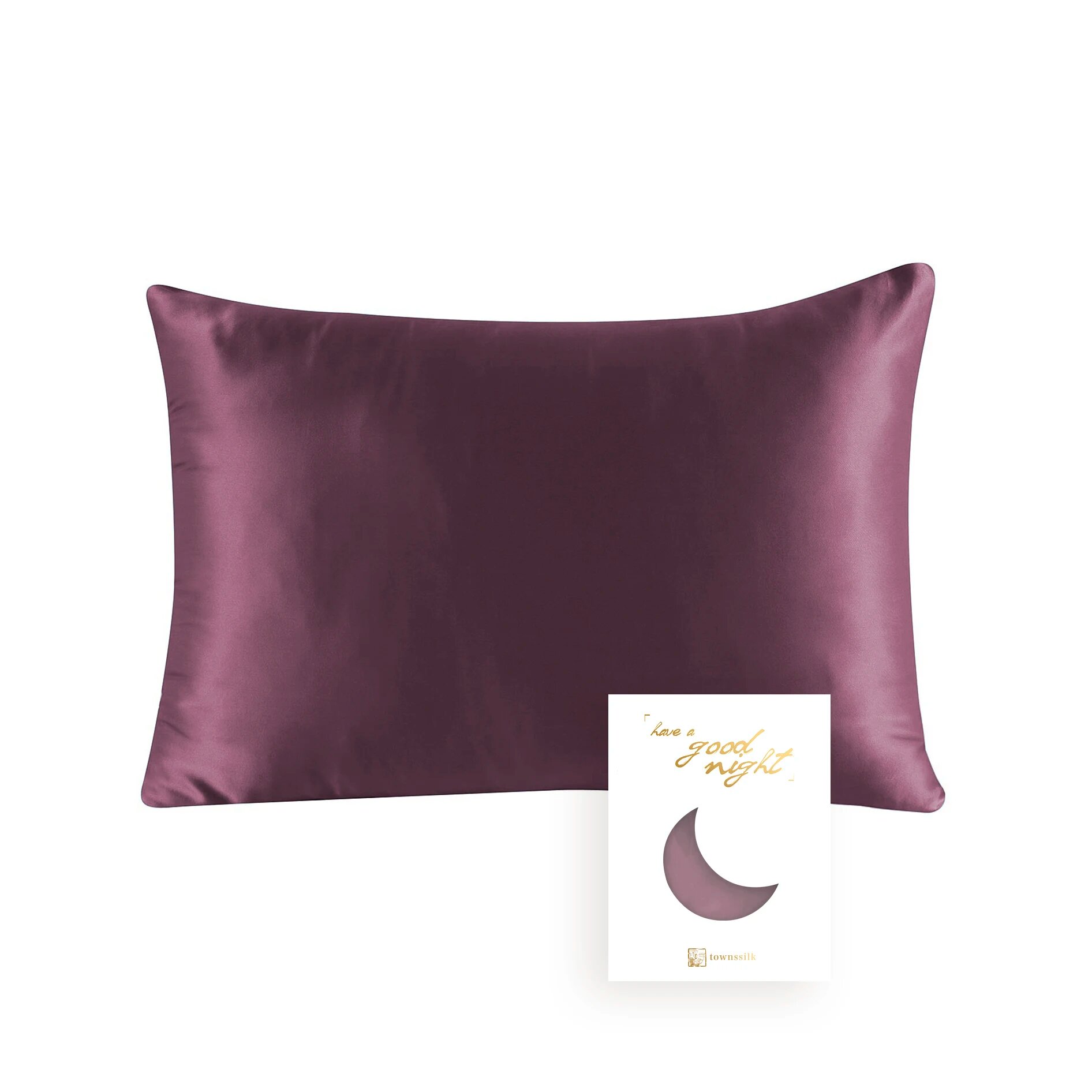 Наволочка из шелка тутового шелкопряда Lenzing Tencel 1 шт. Фиолетовый, 50×70 см, Grey Purple