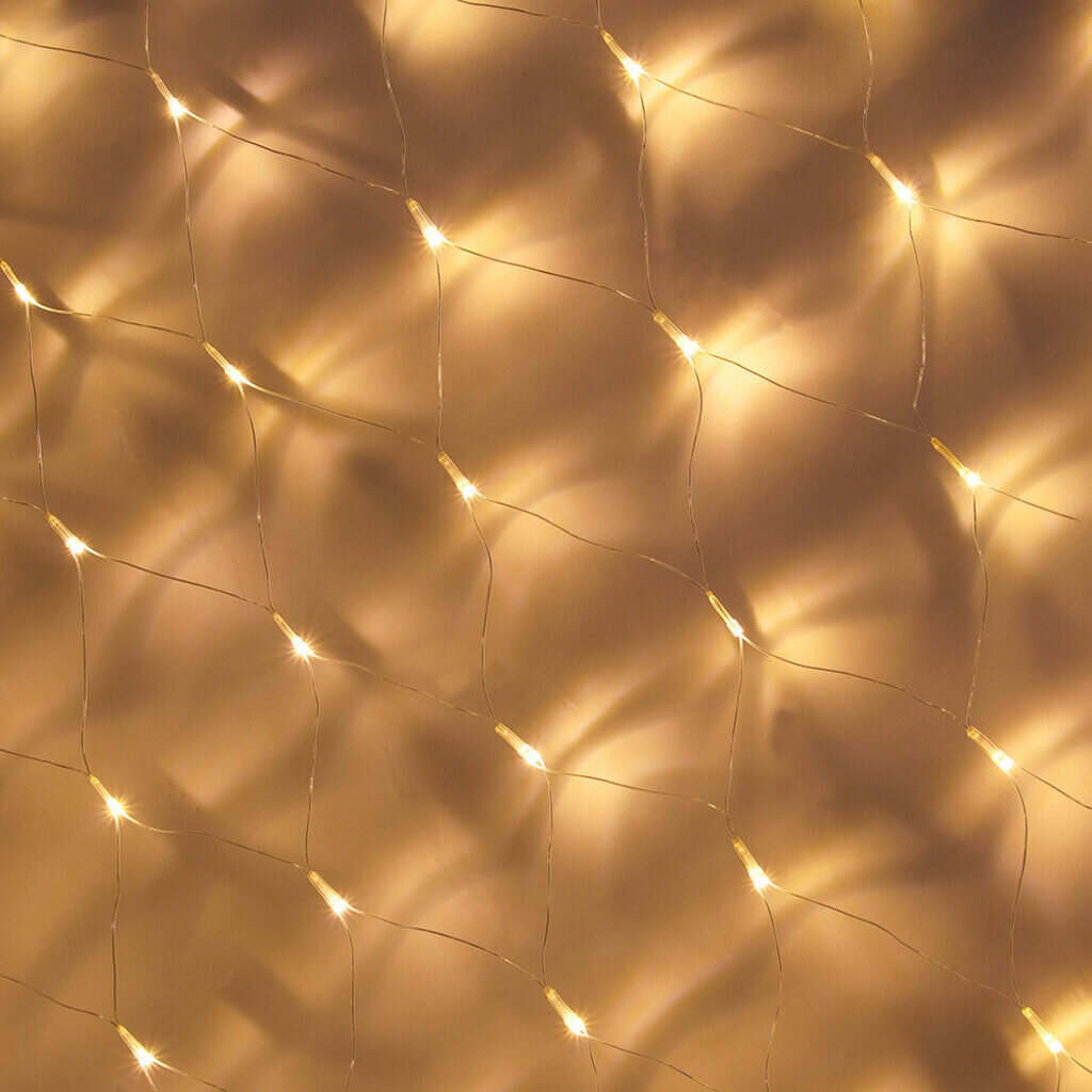 Гирлянда электрическая СноуБум Сетка 1,4х1,5 м, 96 Led светодиодная 220 В, шампань