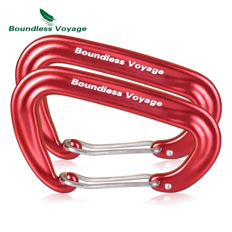Карабины Boundless Voyage BVC02 черные Красный, 2pcs red