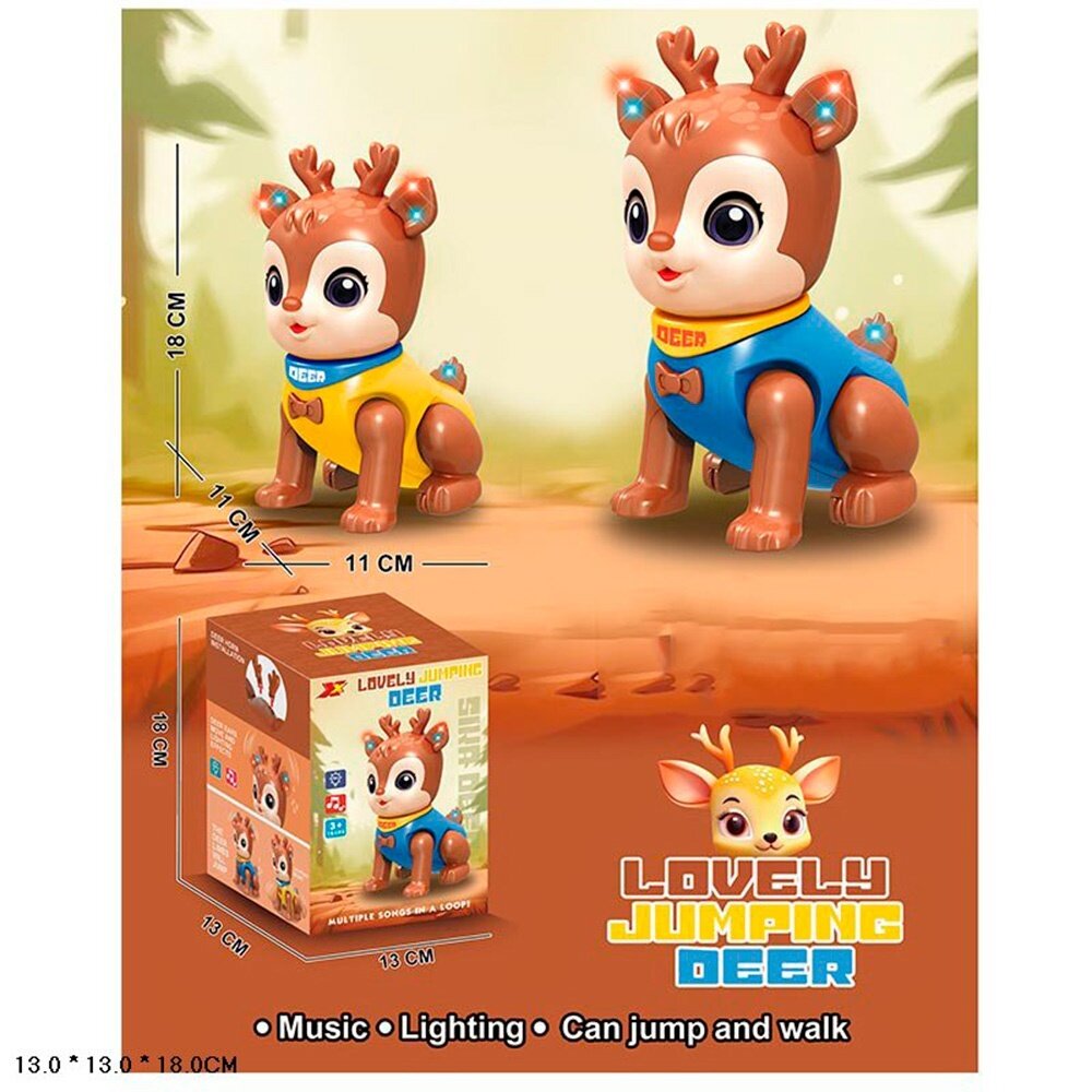 Интерактивная игрушка Play Smart "Олененок", на батарейках, в коробке (P817-H01049)