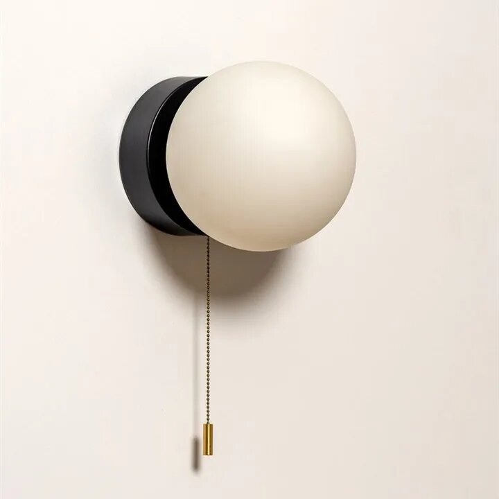 Настенный светодиодный светильник ksdligh milky white Warm White 3000K, Черный