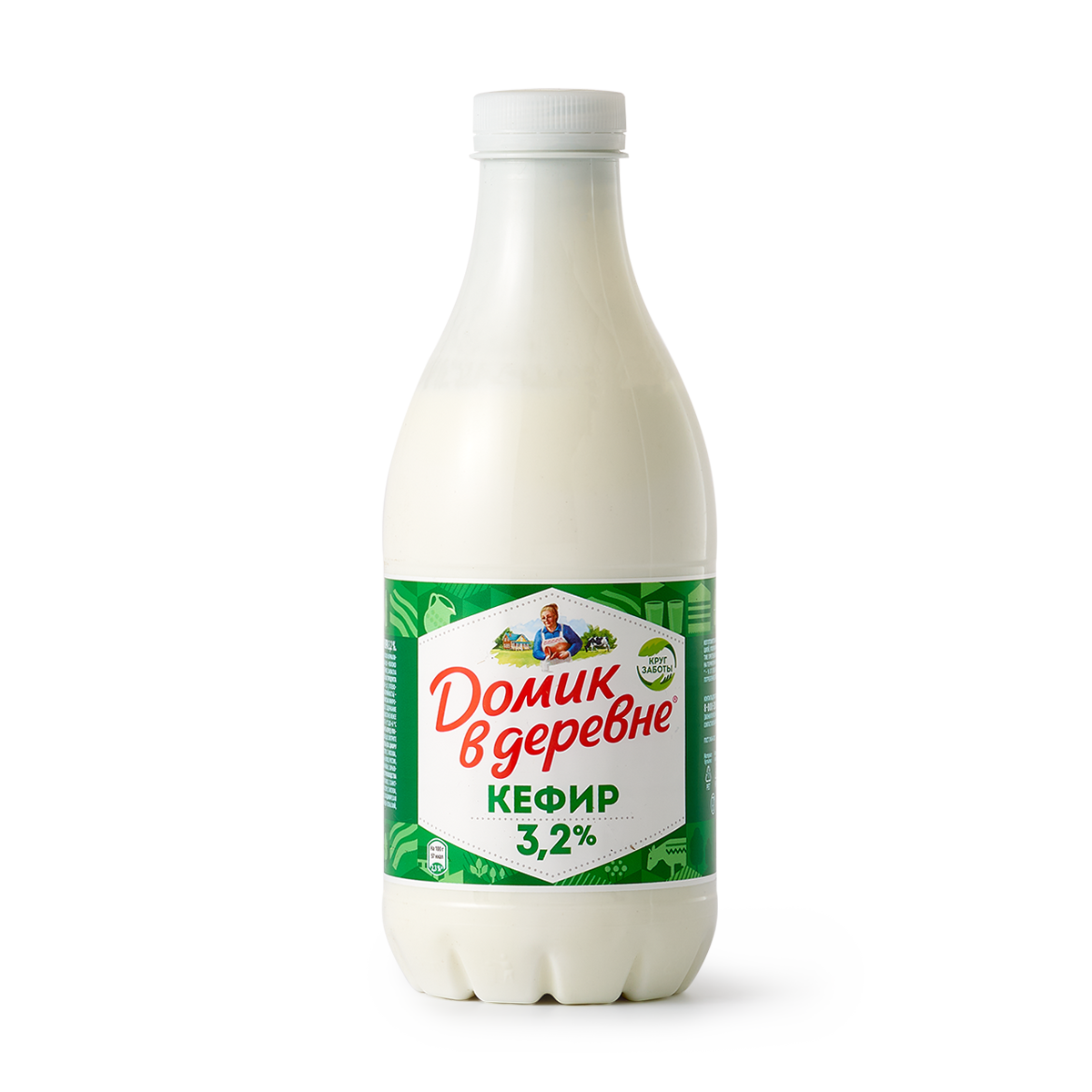 Кефир "Домик в деревне", 3,2%, не содержит консерванты, 900 мл