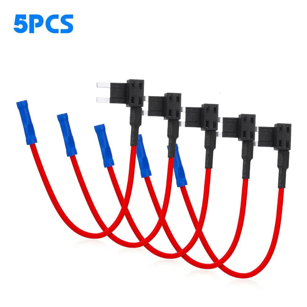 1/3/5 шт. автомобильный мини-блок предохранителей с микро-лезвием, комплект адаптеров 12 В, автомобильный адаптер цепи, стандартный предохранитель, низкопрофильные автозапчасти 5Pcs