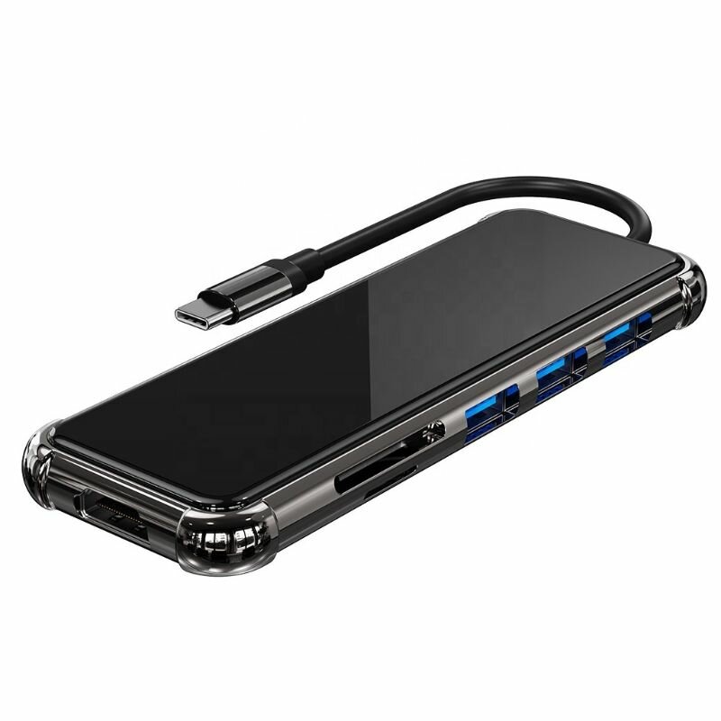 Сверхбыстрая док-станция 4K 6-в-1, совместимый с типом C и HDMI+USB3.0+USB2.0x2+SD+TF-кардридер Концентратор передачи данных 5 Гбит/с