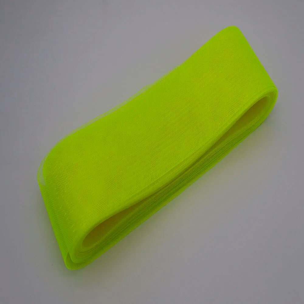 Плоская лента из полиэстера для рукоделия 3cm, 40Fluorescent Yellow