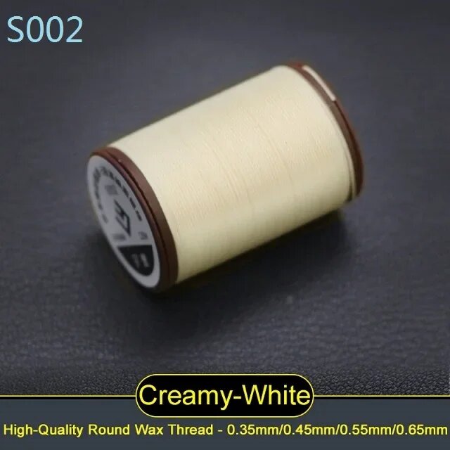 Восковая нить Tepoztec для кожи 0.35mm Diameter, Бежевый, S002 - Creamy-White