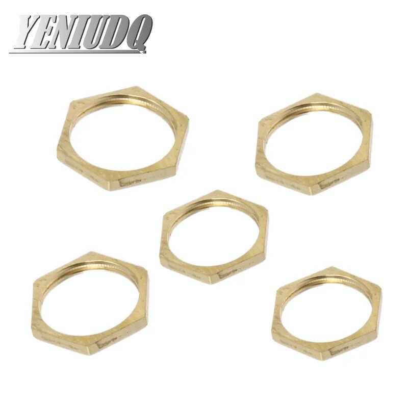 5 шт. медные шестигранные стопорные гайки, фитинг для труб 1/8 дюйма 1/4 дюйма 3/8 дюйма 1/2 дюйма 3/4 с внутренней резьбой, шестиугольная крышка с хвостовиком