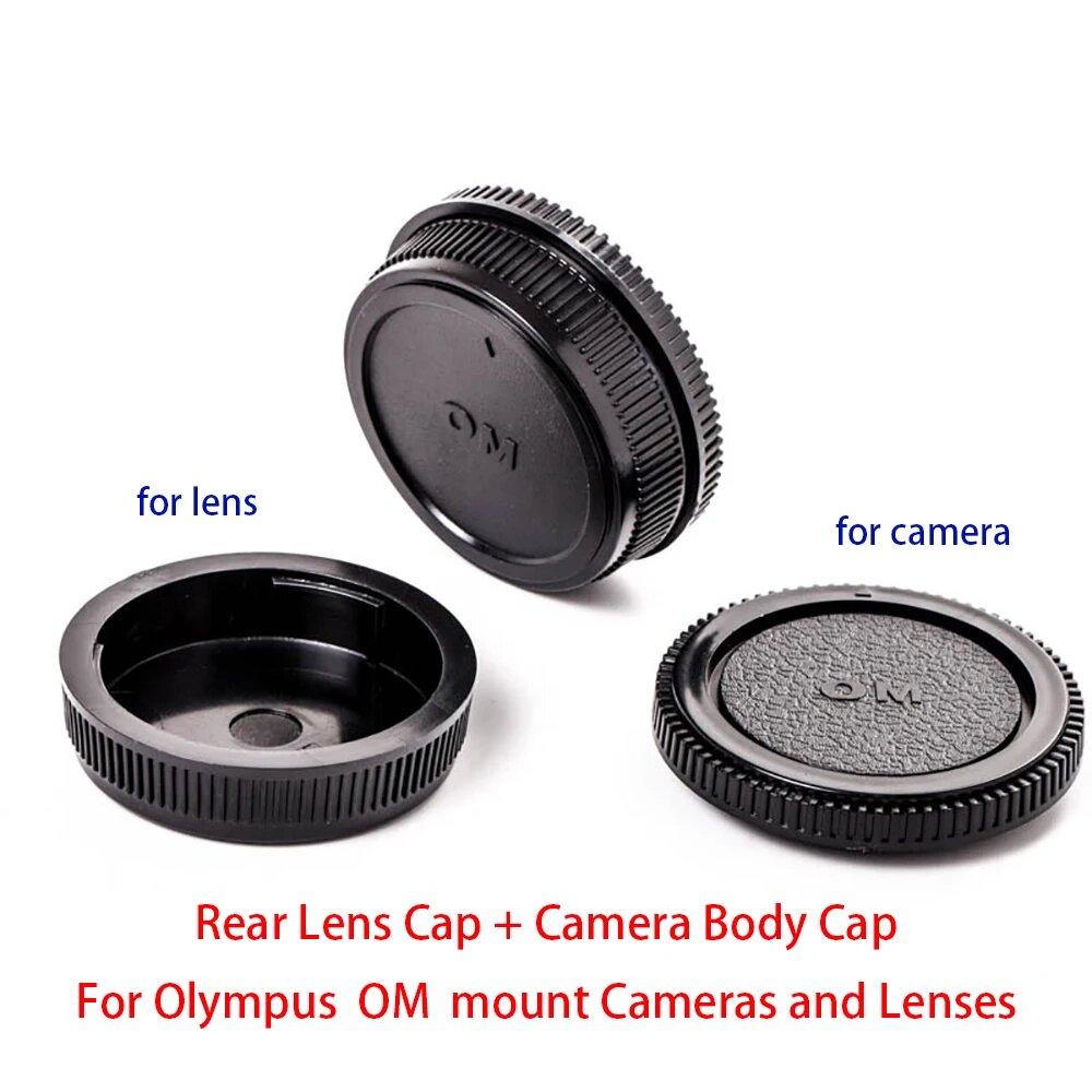 Для Olympus OM mount (не Olympus 4/3 system) старые камеры и старые Объективы Задняя крышка объектива + набор крышек корпуса камеры