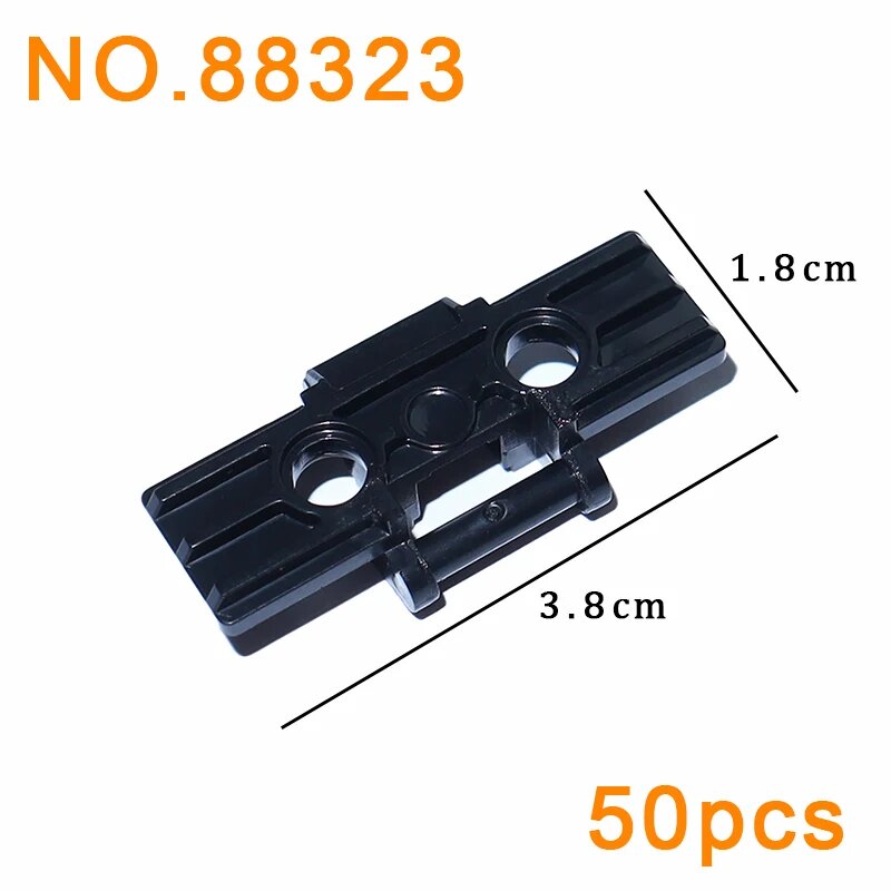 Блочный конструктор Bedi Yumy Черный, 88323-black-50pcs