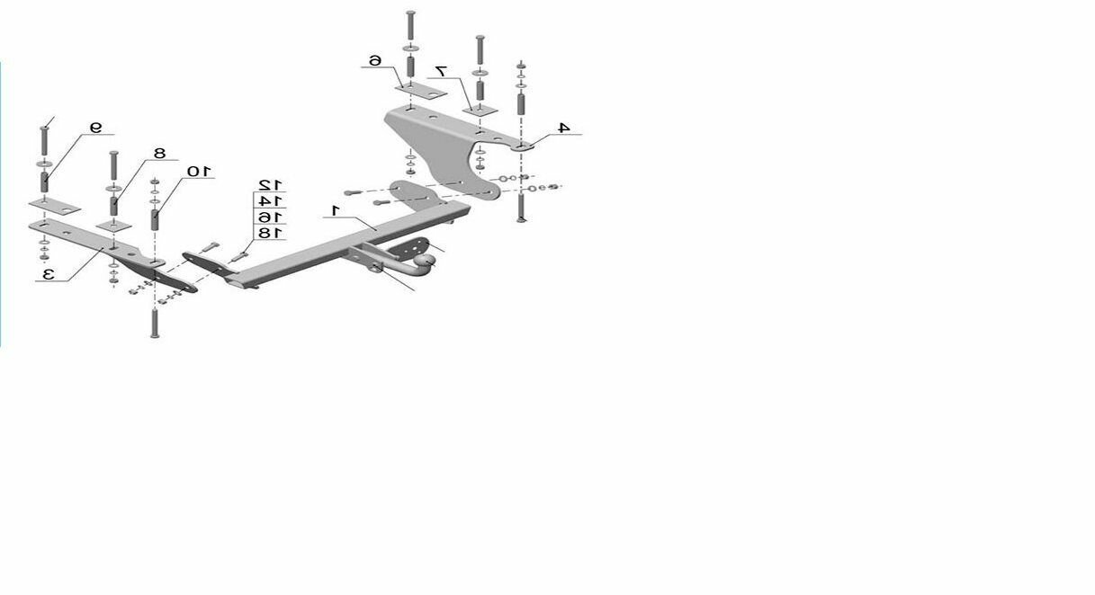 Фаркоп для Subaru Forester (2008-2013) (без электрики) (паспорт и сертификат) AvtoS. SU05