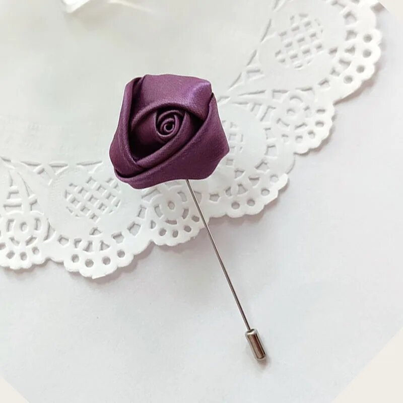 Красные бутоньерки из полиэстера Сиреневый, 13 Boutonniere
