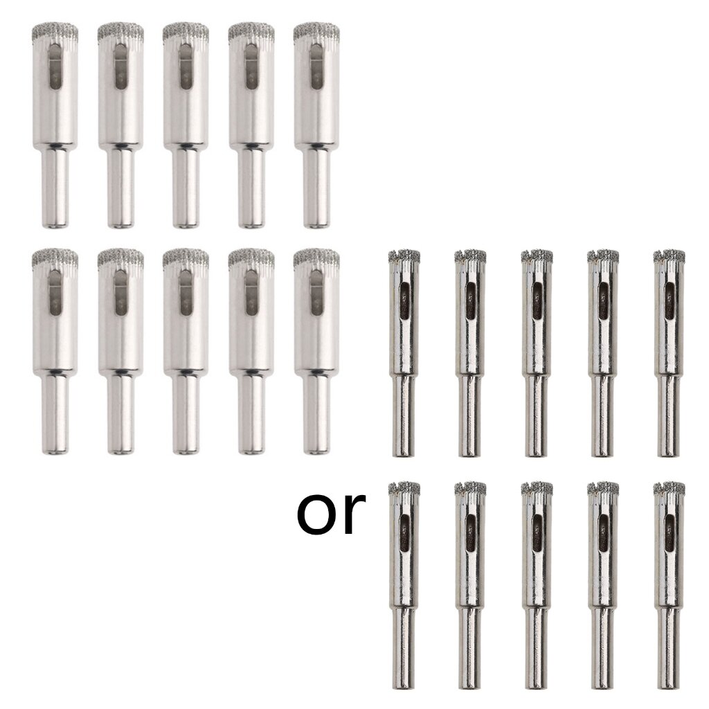 Алмазные коронки 12 мм, 10 шт.