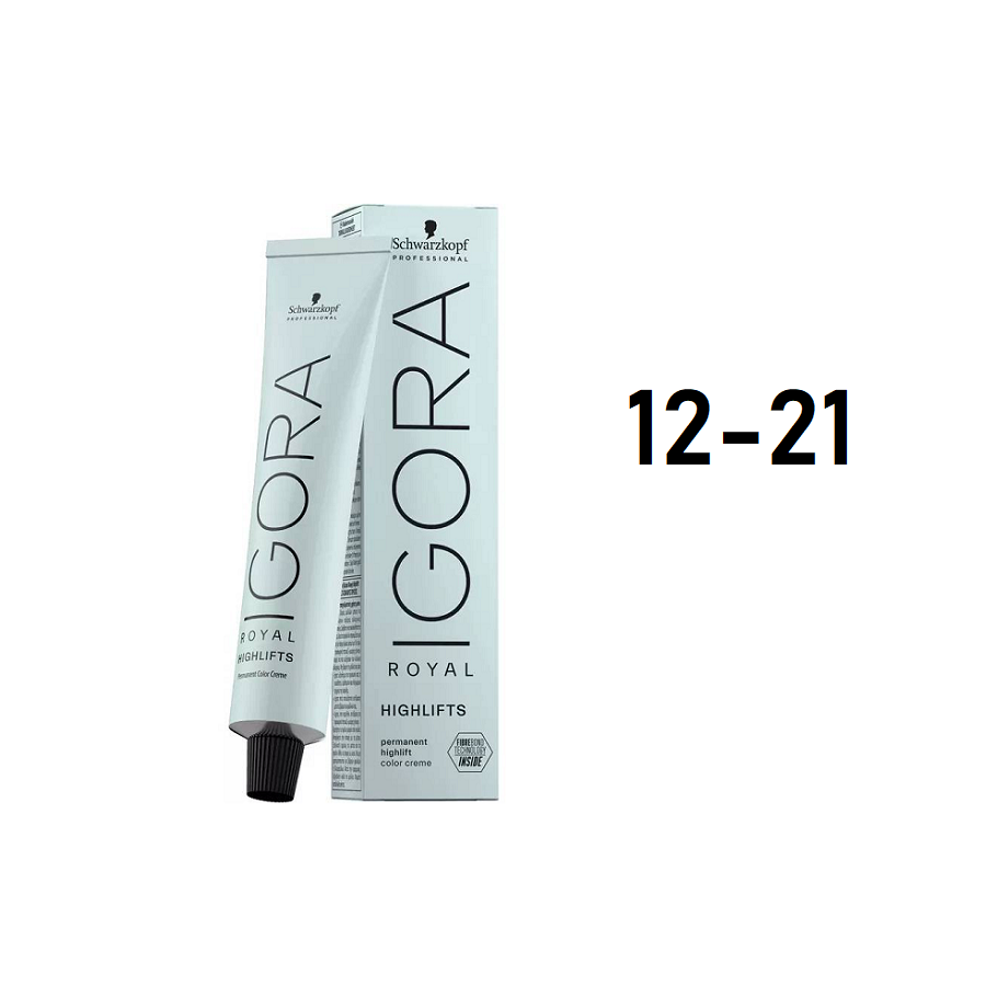Schwarzkopf Professional Schwarzkopf Igora Royal 12-21 - Перманентный краситель специальный блонд пепельный сандре 60 мл