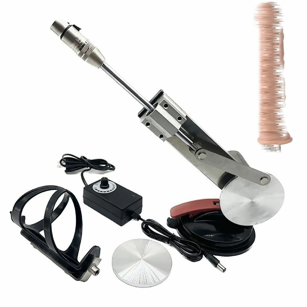 Маленькая секс-машина унисекс, устройство для флирта с регулируемой скоростью мастурбации с фаллоимитатором, аксессуары-переходники