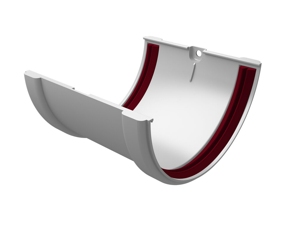 Grand Line GrandLine Соединитель желобов ПВХ GL белый 172972