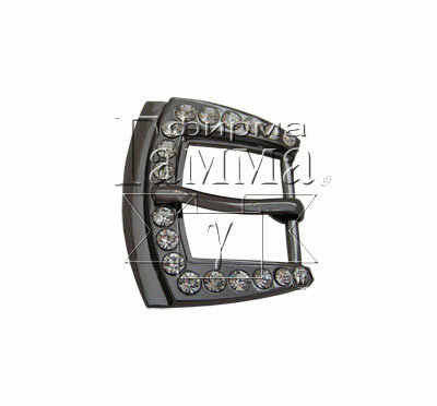 GB 1398-BL20 Micron №04 пряжка со стразами никель прозрачная - декоративная фурнитура