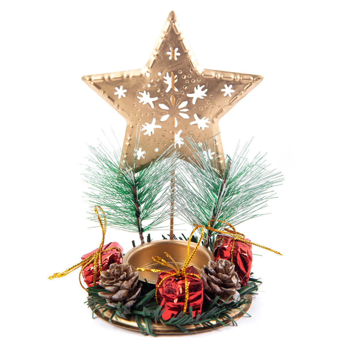 SNOWEEKON SNW-SP166-UD45 Подсвечник 8×13 см, 1 шт, №03, декоративный интерьерный аксессуар