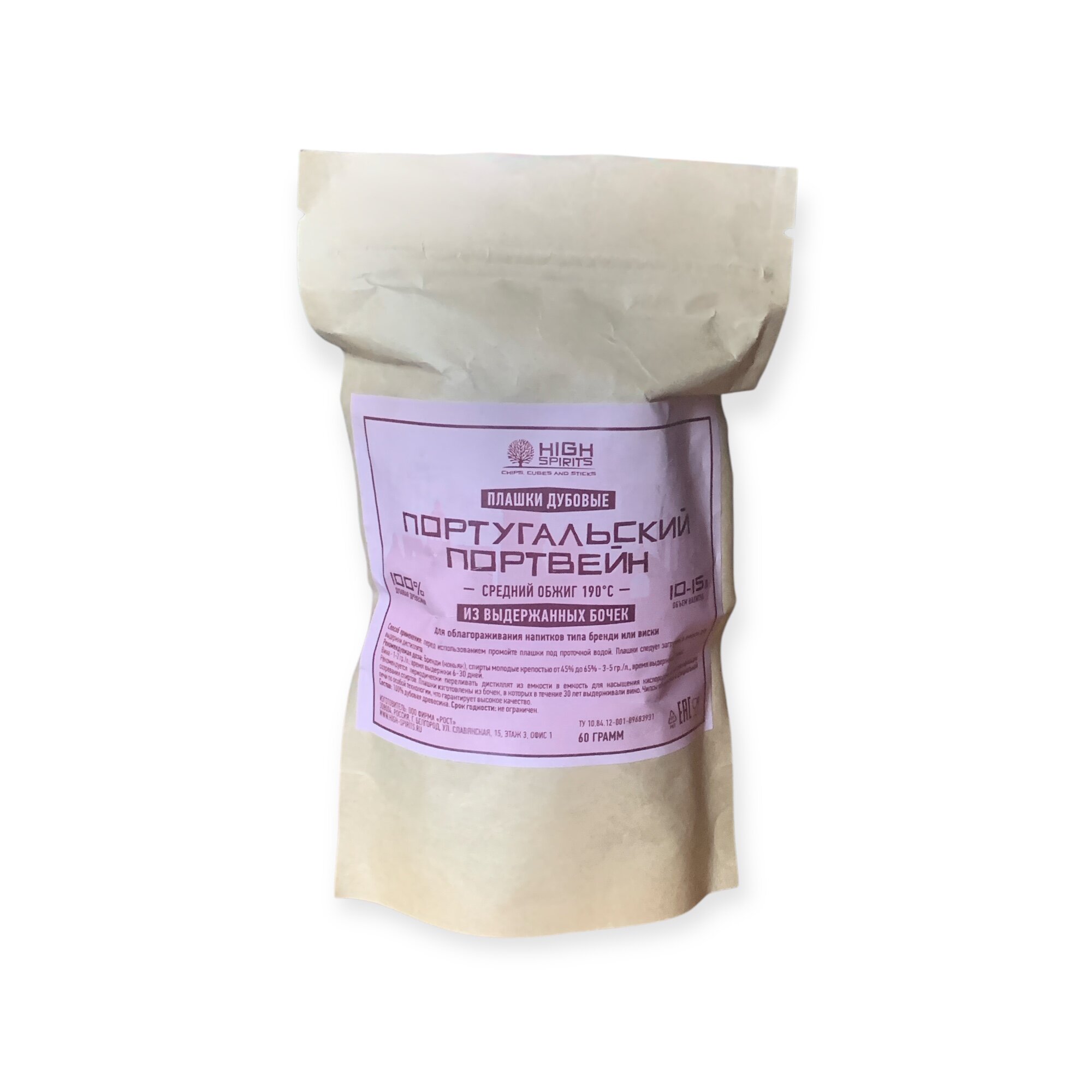 Плашки дубовые Португальский портвейн, средний обжиг, 60 грамм