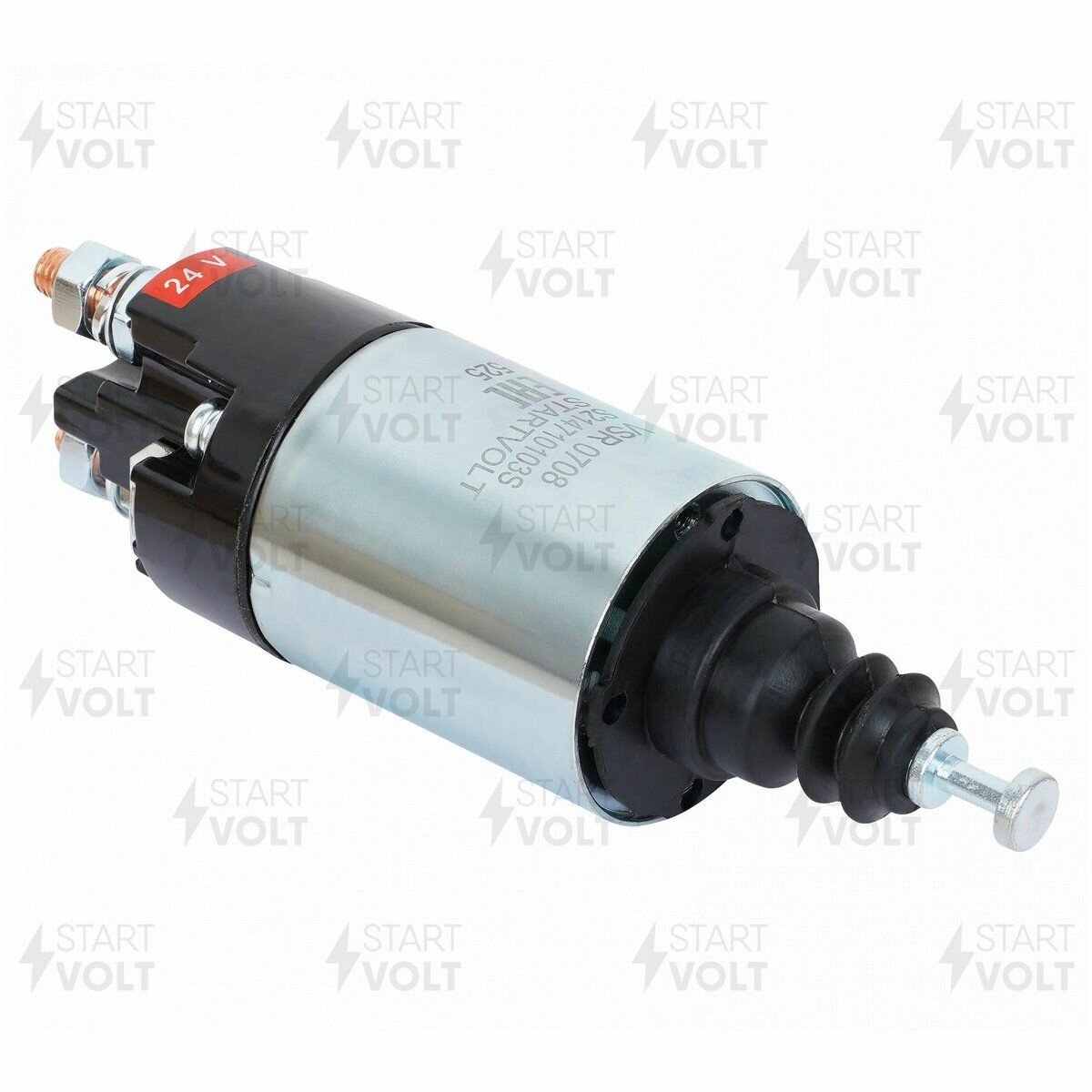 Реле стартера StartVolt VSR0708, для КАМАЗ, металл, пластик, черное