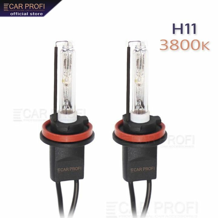 Ксеноновая лампа CarProfi Ceramic H11, AC, Керамика, 3800 Кельвин (к-т 2 шт.)