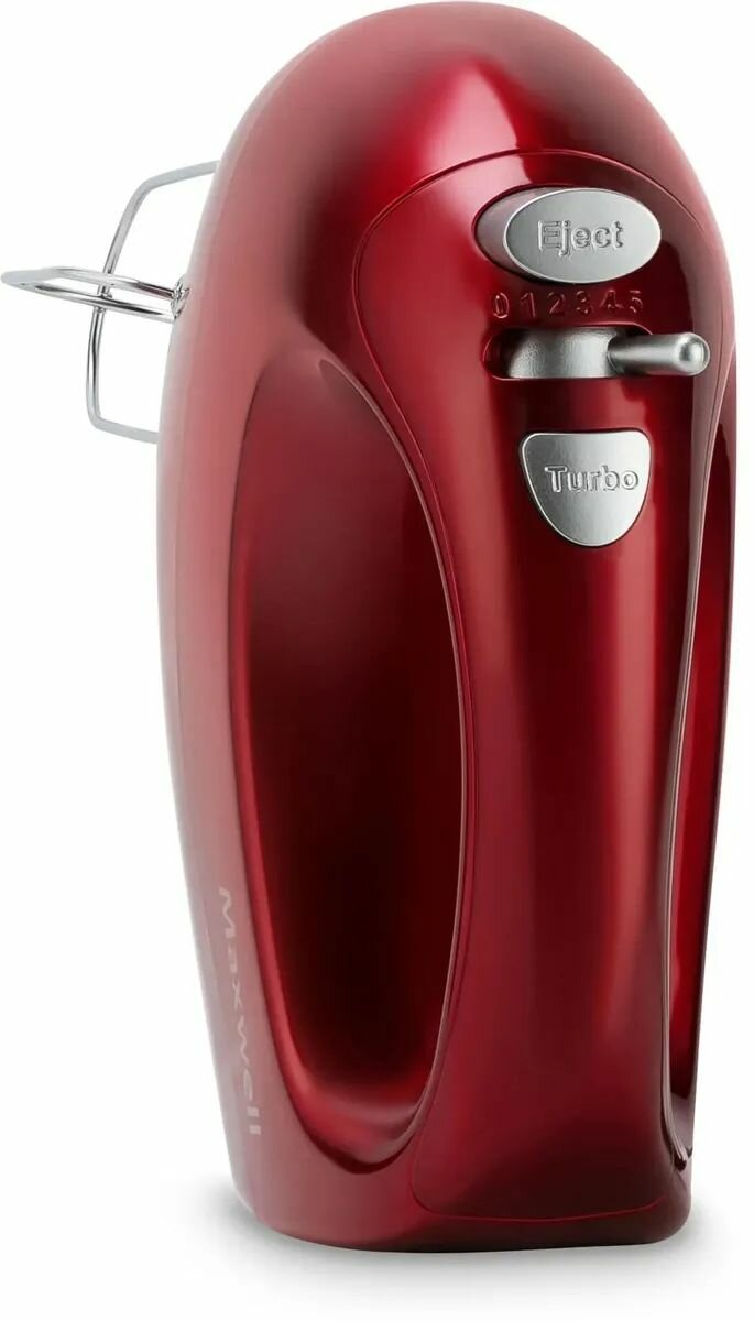 Миксер Maxwell MW-1357R, ручной, 300Вт, 5 скоростей, красный
