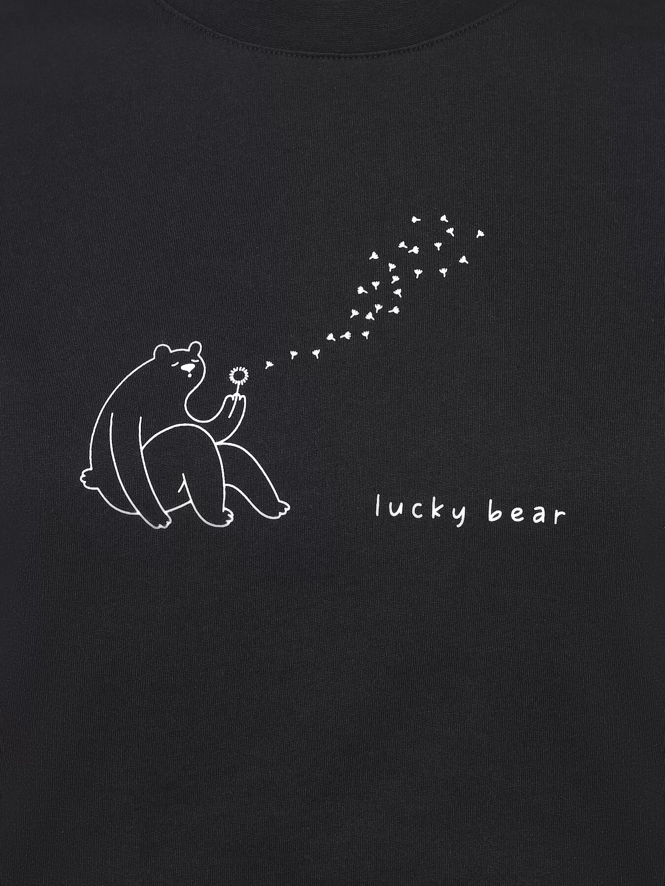 Футболка Lucky Bear, размер L, черный — фото 1