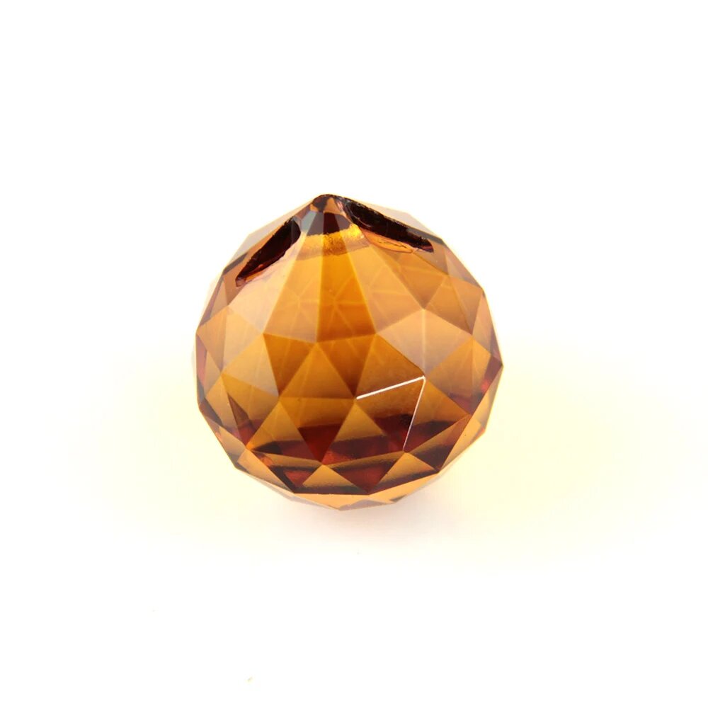 Хрустальные шары для люстры 15 мм amber