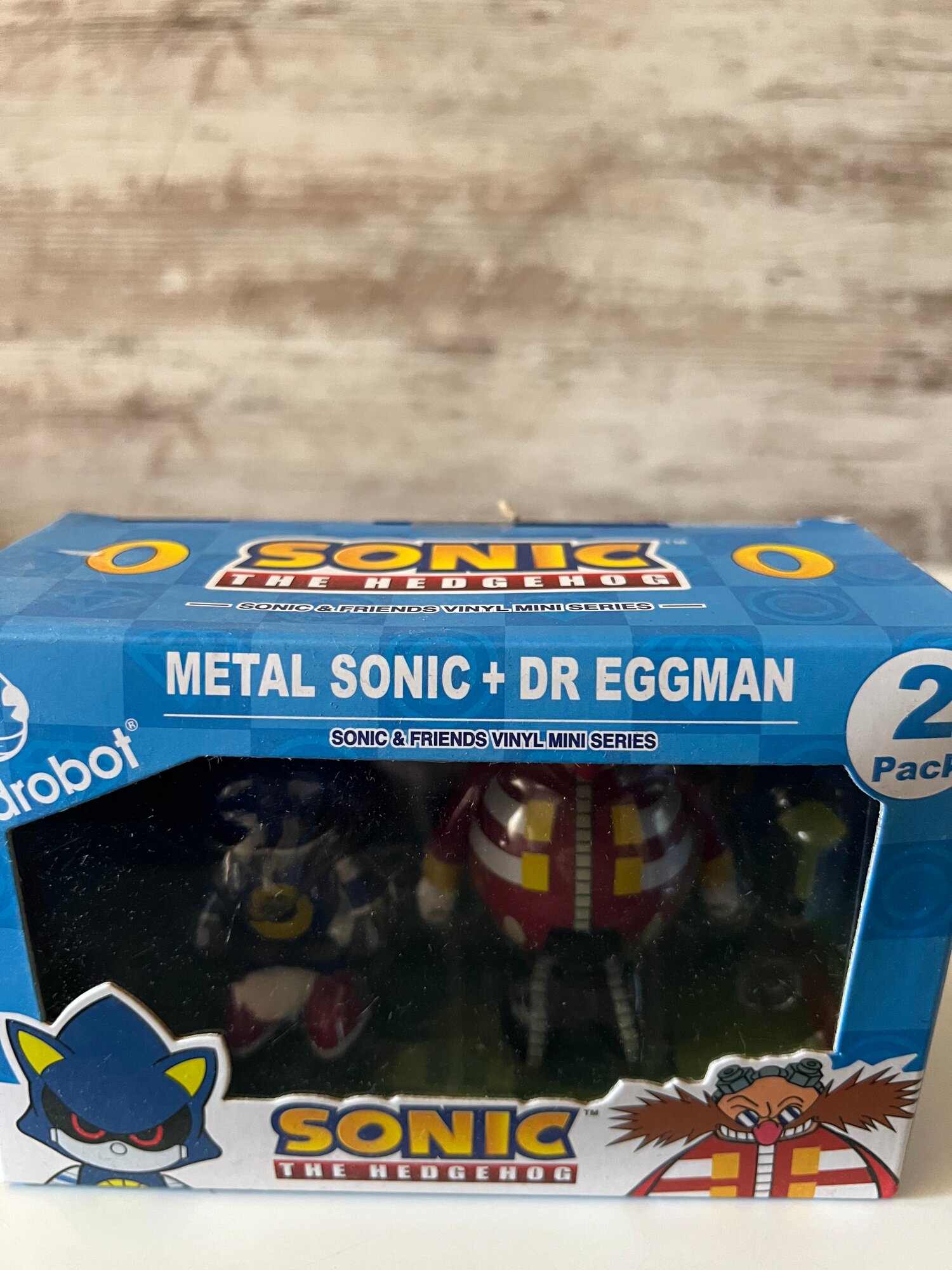 Набор фигурок Соник, Metal Sonic + Dr Eggman, по 6 см, от Kidrobot