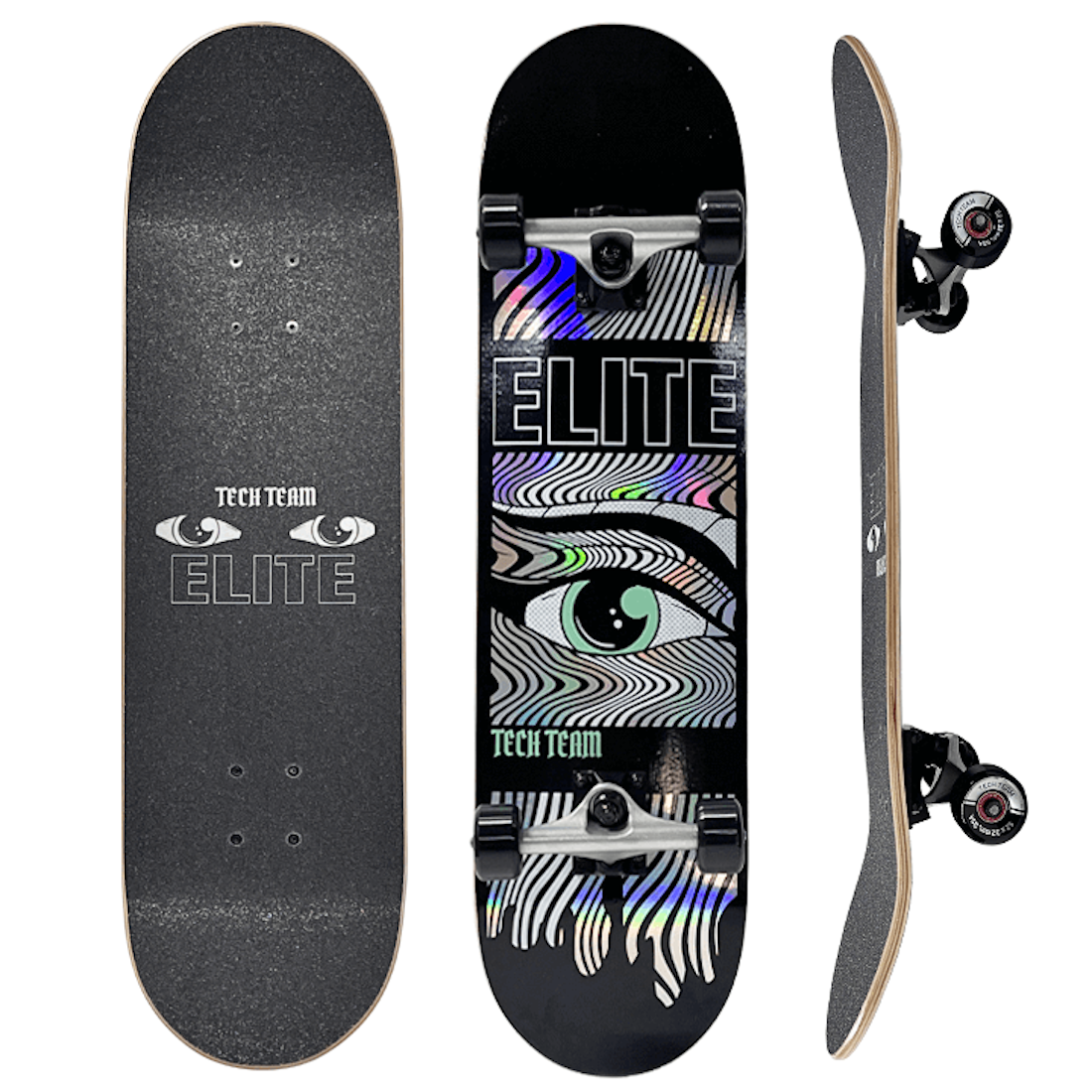 Скейтборд Tech Team "Elite", 31,75x8, Abec 7, до 100кг - 2025 Глаз
