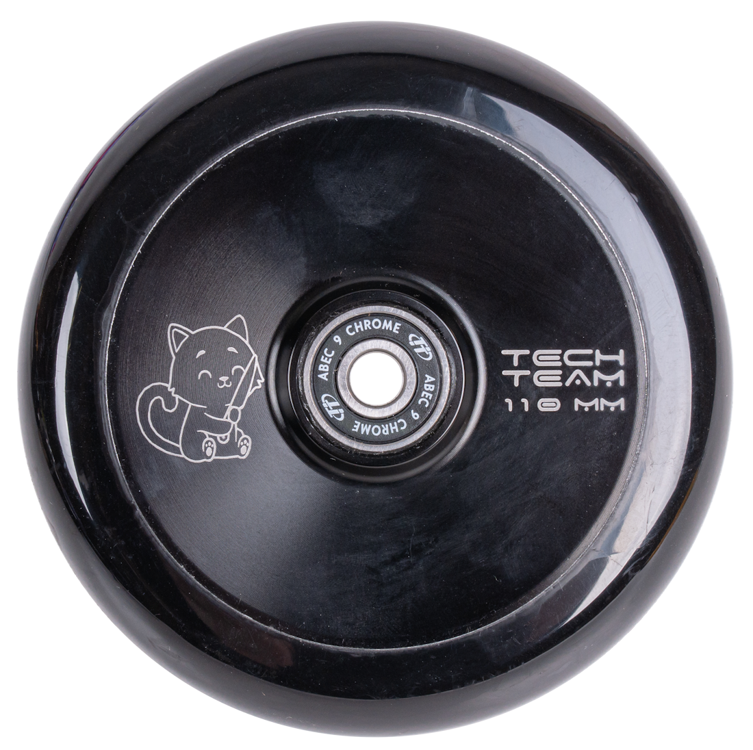 Колесо для трюкового самоката Tech Team TT 110 мм. Cat Black