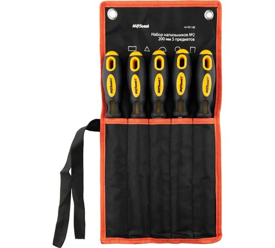 Набор напильников AV Steel №2 200мм 5 предметов AV-921168