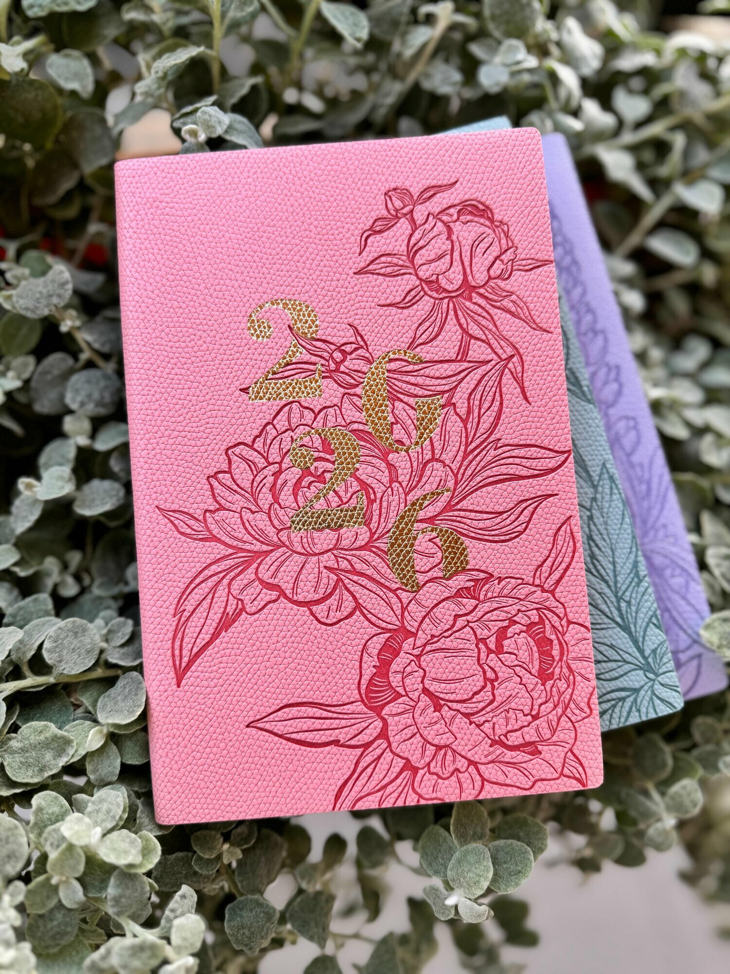 Еженедельник датированный 2026 г, формат А6+, 96л Цветы, розовый