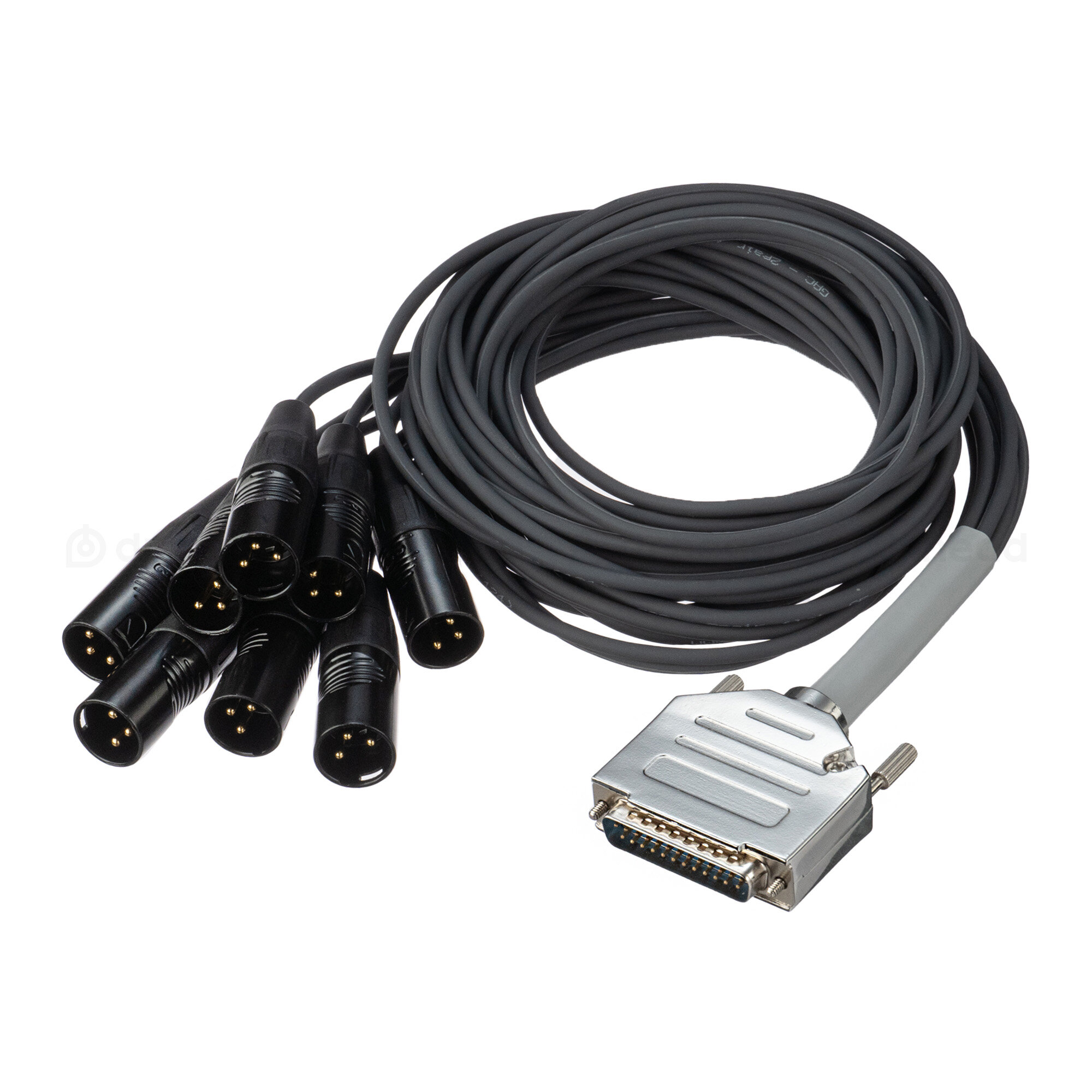 Кабель межблочный HeadMade Pro D-Sub (M) to 8*XLR(M), 1.5 м, черный
