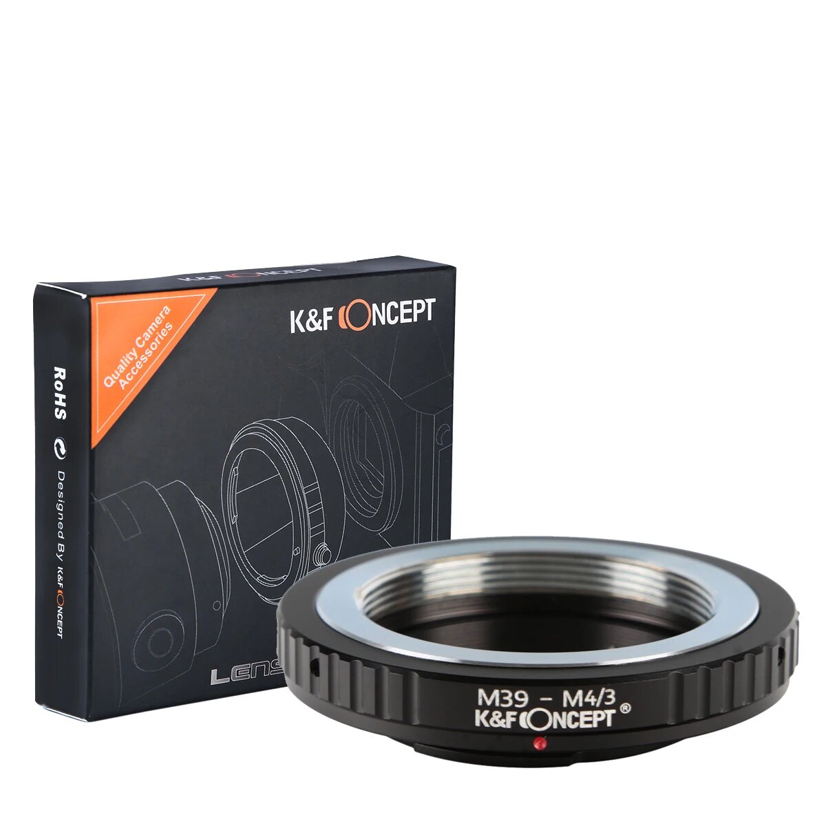 Адаптер для объектива K&F Concept L39 M39 to m4/3 Leica M39 L39 с креплением для объектива Micro 4/3 MFT BMPCC OM-D G3 GH2 GH4 E-M5 E-M10
